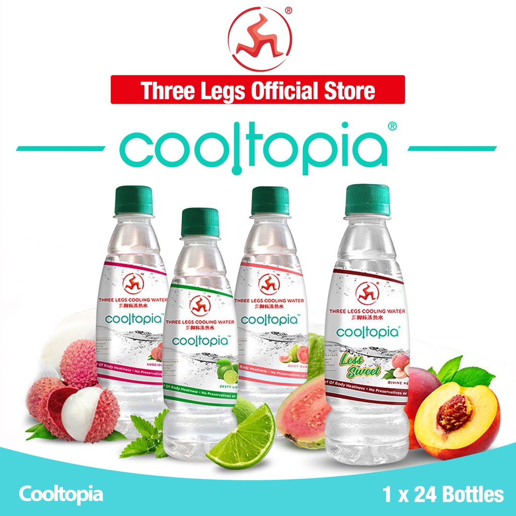 Three Legs Cooling Water Cooltopia 三脚标果味清热水 -Relief Body Heartiness ...
