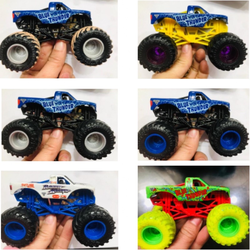 Monster jam Cars Blue thunder Models Of Spin master | Shopee Singapore