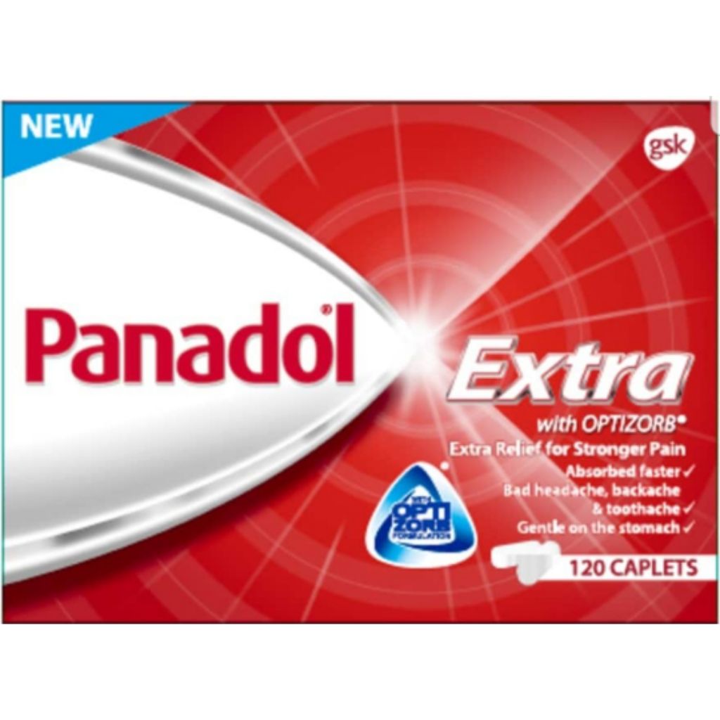 Panadol Extra with Optizorb 120 Tablets | Shopee Singapore
