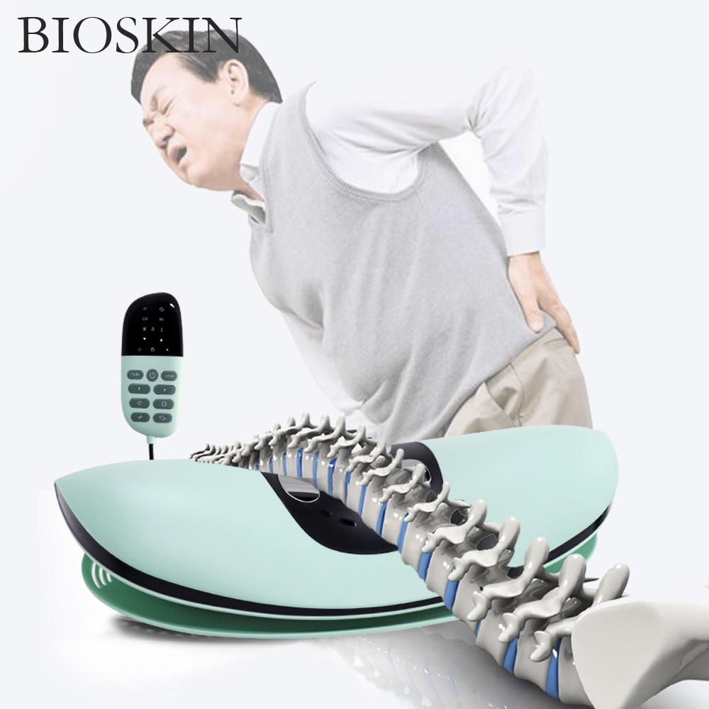 Bioskin Electric Lumbar Traction Machine Rechargeable Waist Massager ...