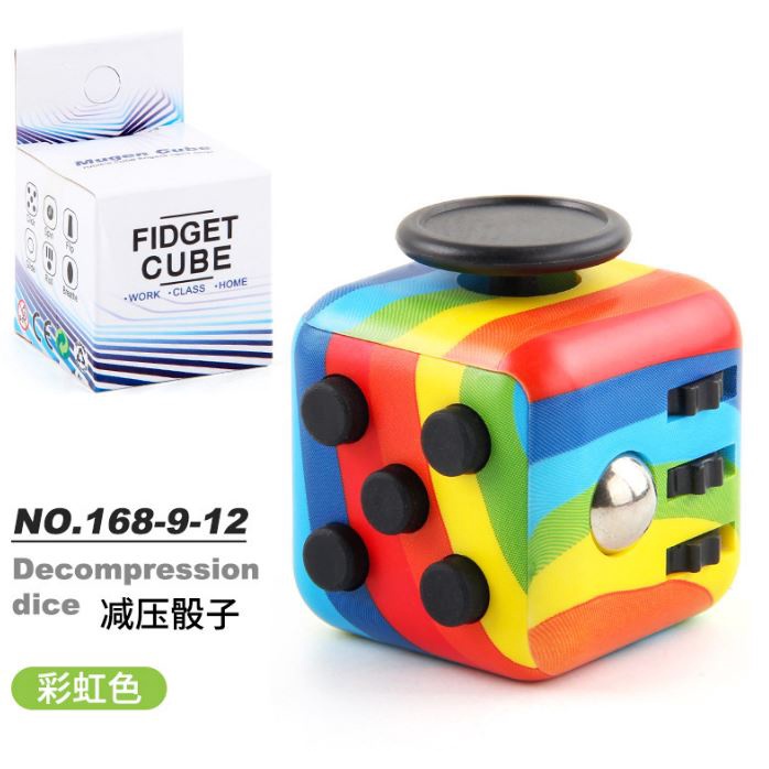 Portable 6-Sided Fidget Cube Toy (Buttons / Joystick / Rotation Plate ...