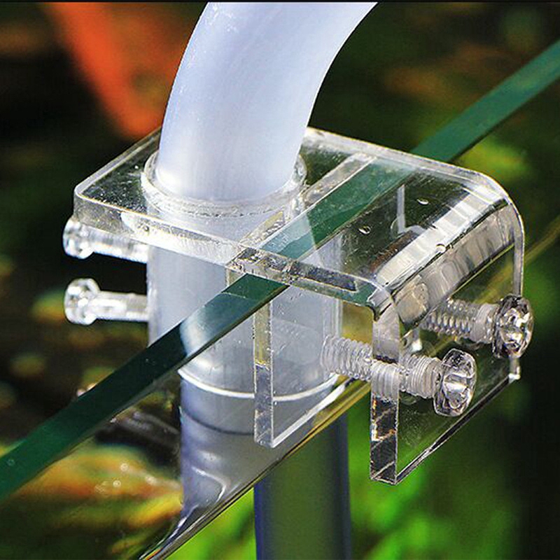 Fish Tank Tube Fixing Fixed Clip Clamps Acrylic Filter Hose Aquarium ...