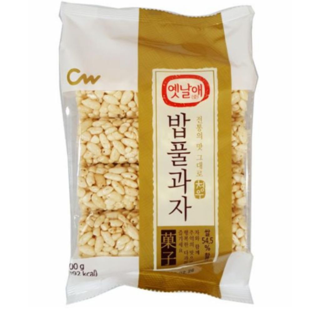 cw CORN snack KOREA traditional RICE snack! honey cake coated popped ...