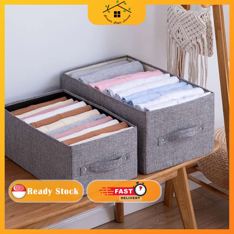 🚚Local Seller🚚 Wardrobe organizer/Drawer box with Lid/Foldable Storage ...