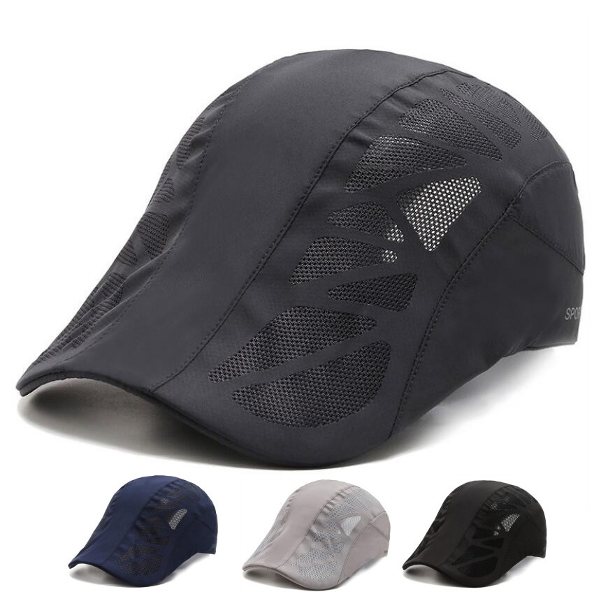Breathable Summer Quick Drying Men Newsboy Beret Ivy Cap Fashion ...