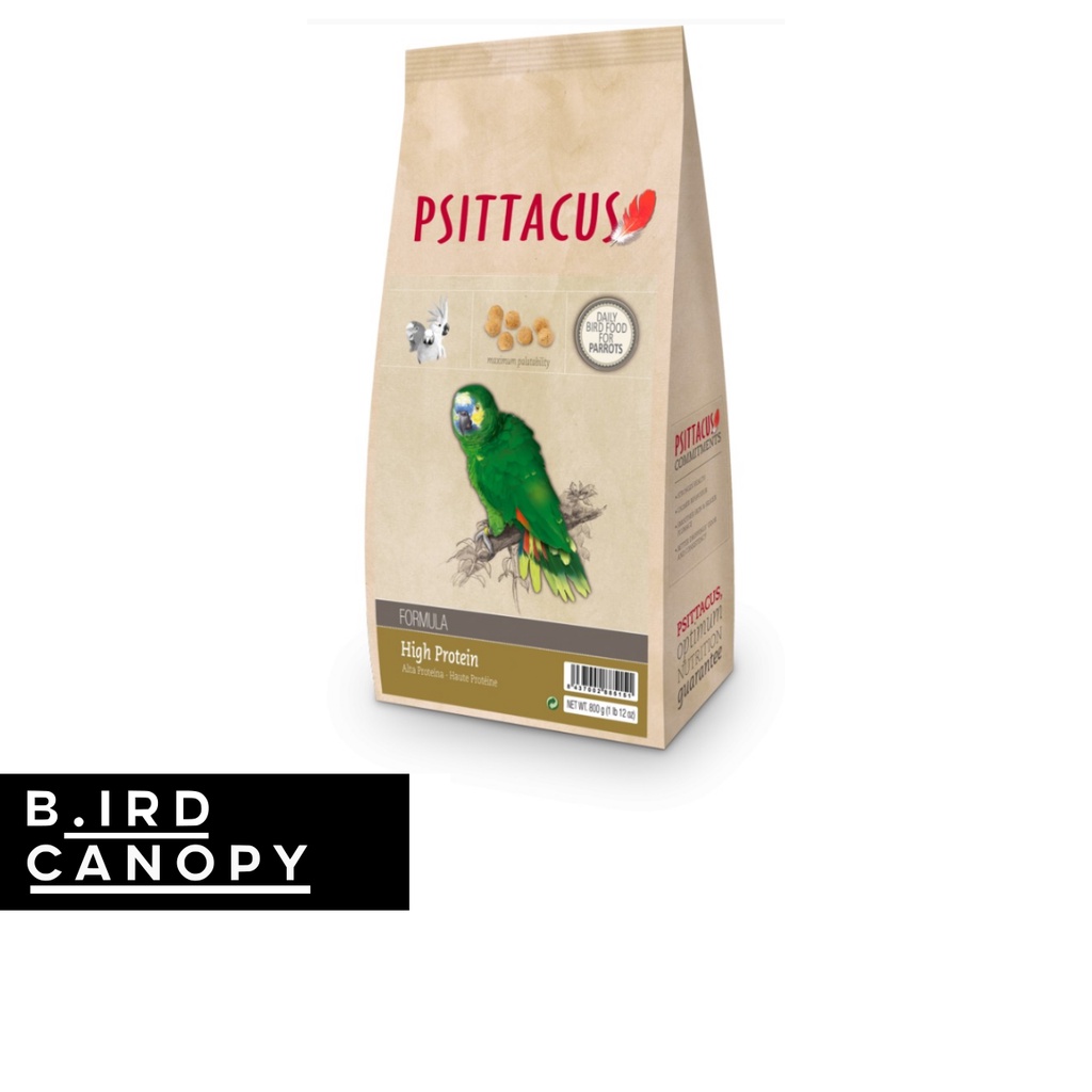Psittacus High Protein 800g Pellet Mix for Birds African Grey Medium ...