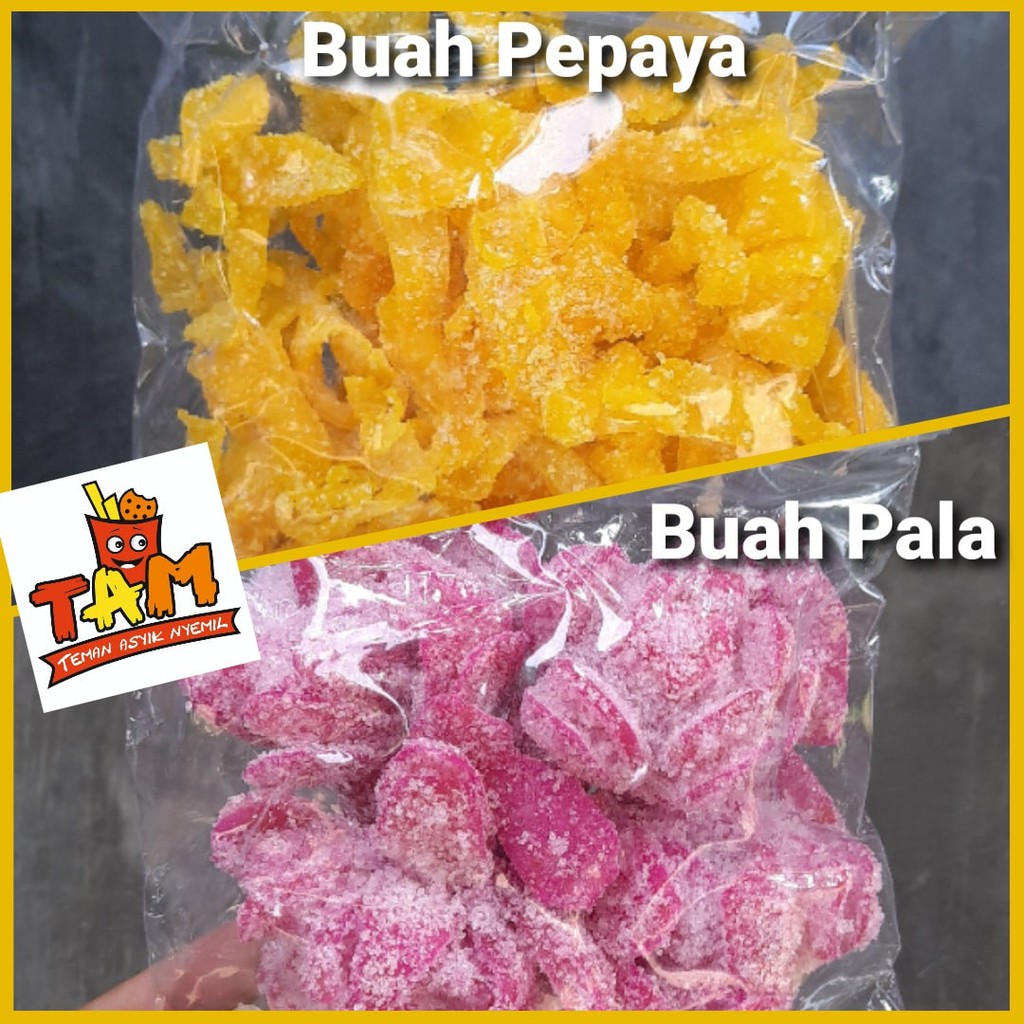 Papaya Candies or Dried Nutmeg Candies 200 Grams - Tam Snack | Shopee ...