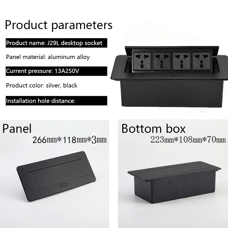 Table Socket Countertop Socket Universal Socket With Usb Embedded Table