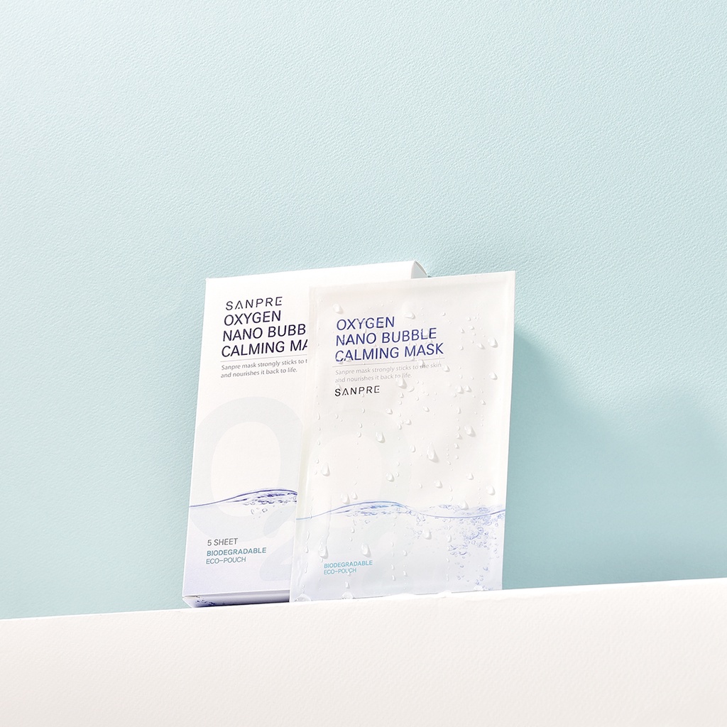 SANPRE Oxygen Nano Bubble Face Mask(1box=5sheets) | Shopee Singapore