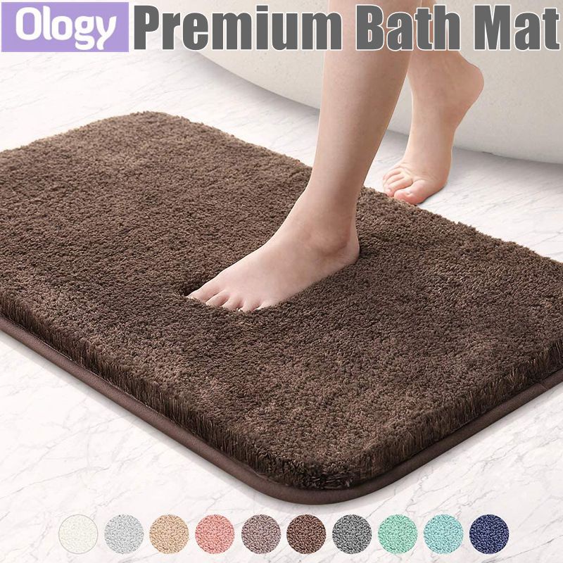 🔥Local Stock🔥 Thick Bathroom Floor Mat Water Absorbent Carpet Cotton ...