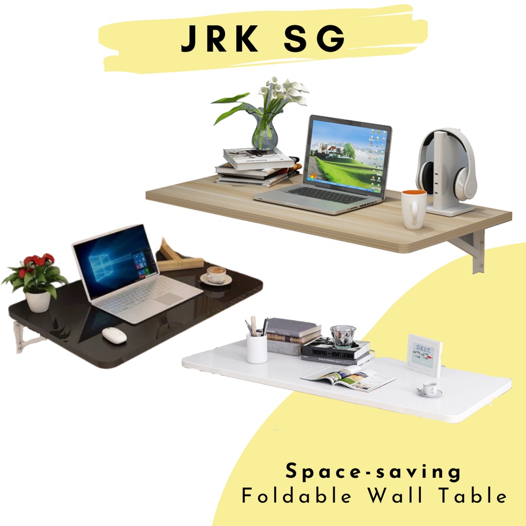 🇸🇬Space-saving Foldable Wall Table / Efficient Study Furniture Living ...