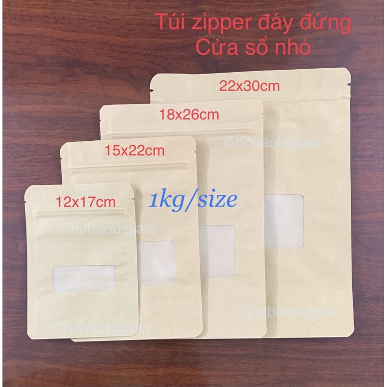 Small WINDOW stand-up paper zipper bag (6 sizes of your choice ...