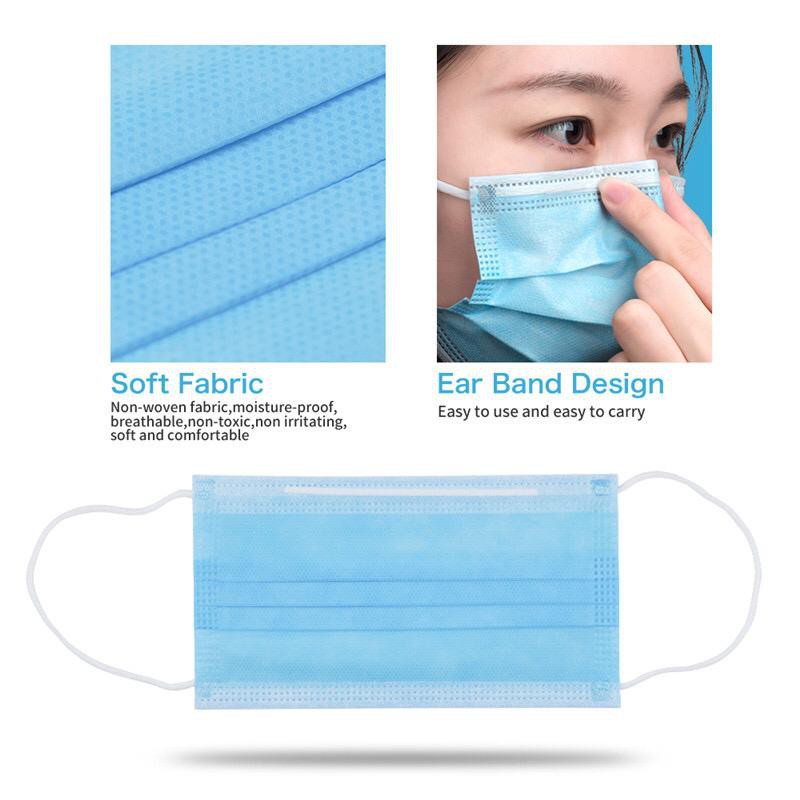 3-ply Surgical Medical Dust Face Mask Respirator Mask (READY STOCK FAST ...