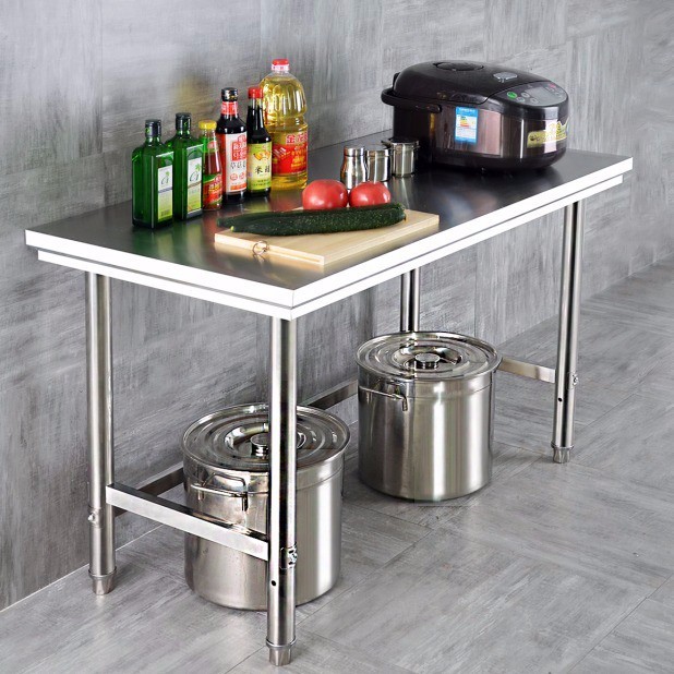 Single-layer stainless steel workbench, kitchen worktop, stove rack ...