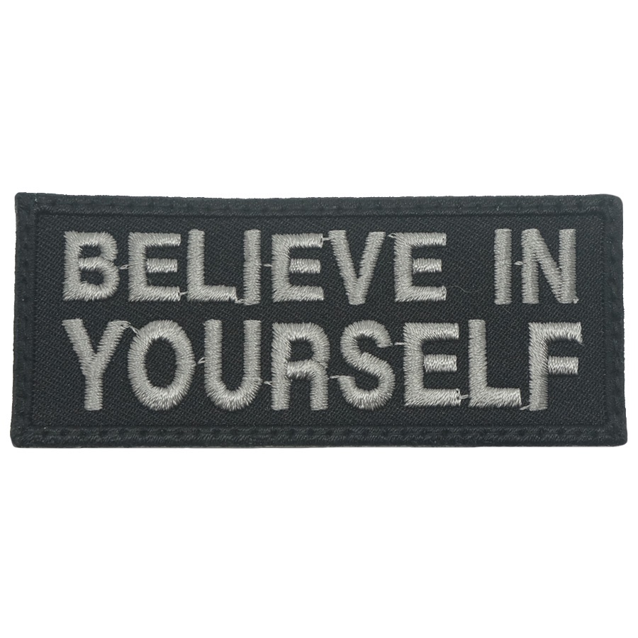 BELIEVE IN YOURSELF PATCH - BLACK FOLIAGE / FULL COLOR / MULTICAM ...