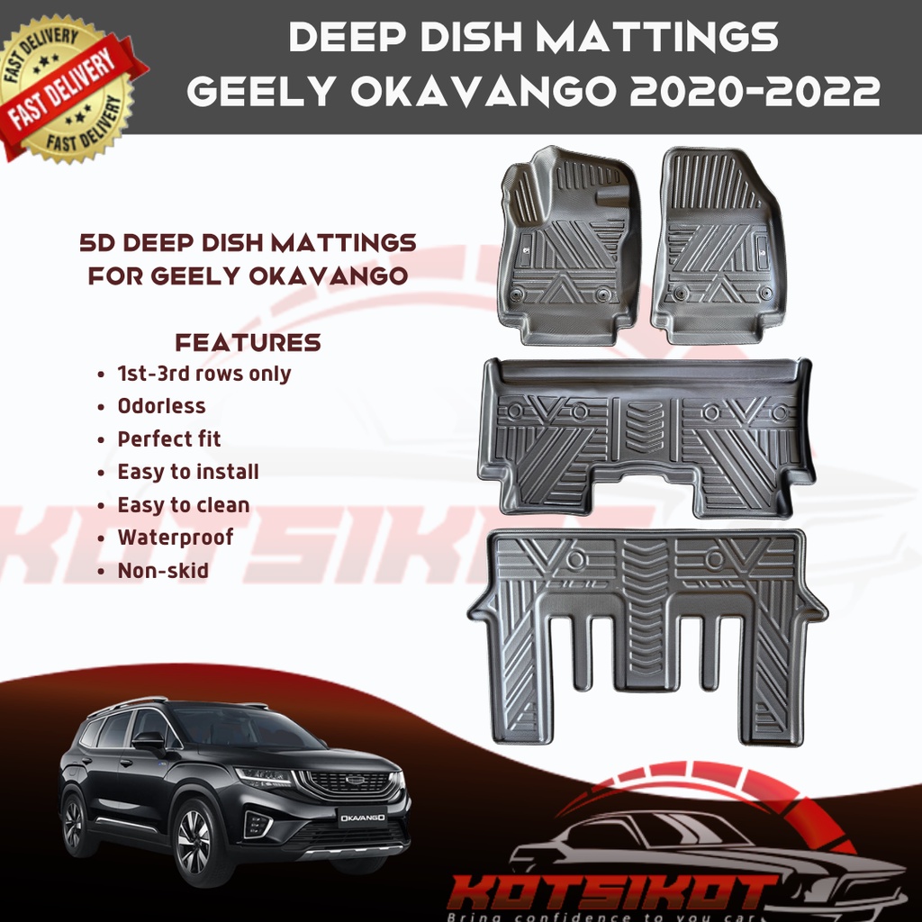 Geely Okavango Deep Dish Matting 2020-2022 (Geely Okavango Accessories ...