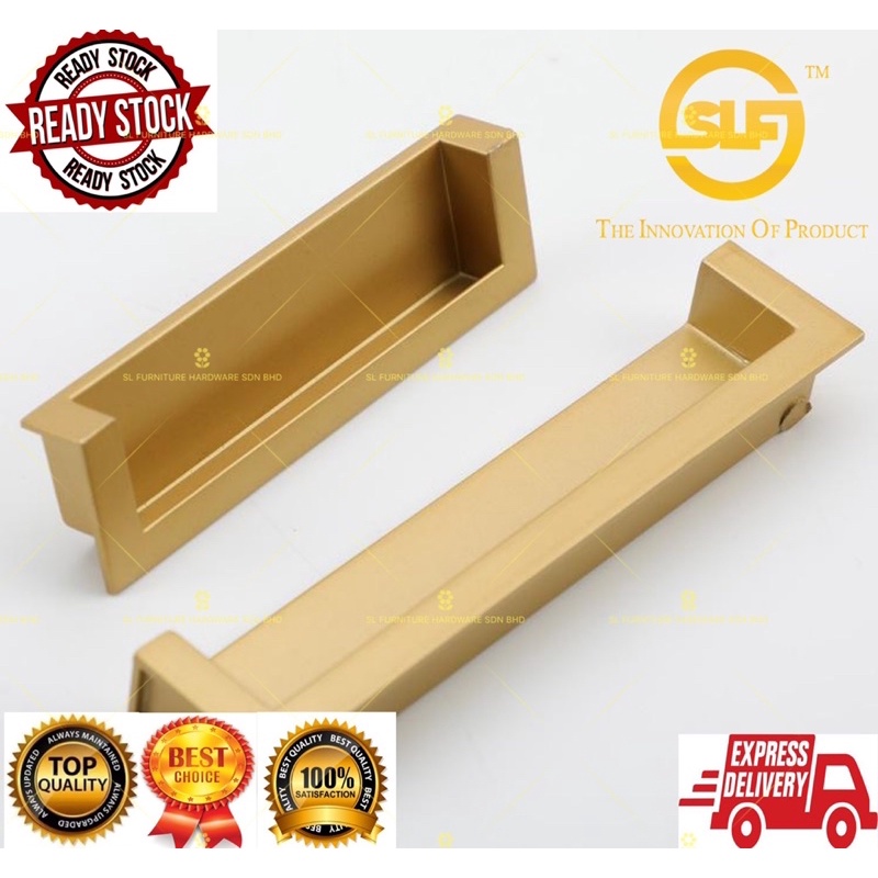 SLF High Quality Zinc Alloy 6909 hidden conceal cabinet handle matt ...