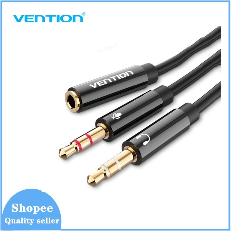 Headphone Splitter Vention Earphone Adapter Audio 3.5mm Female to 2 ...