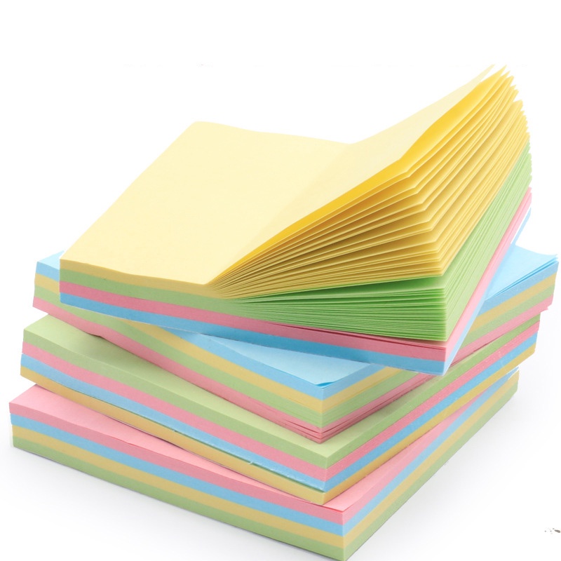 100 Sheets Creativity Color Paper Memo Pad Sticky Notes Bookmark Post ...