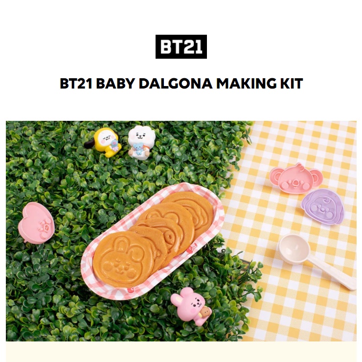 [BTS] BT21 Baby Dalgona Making Kit (Official Authentic Goods) | Shopee ...