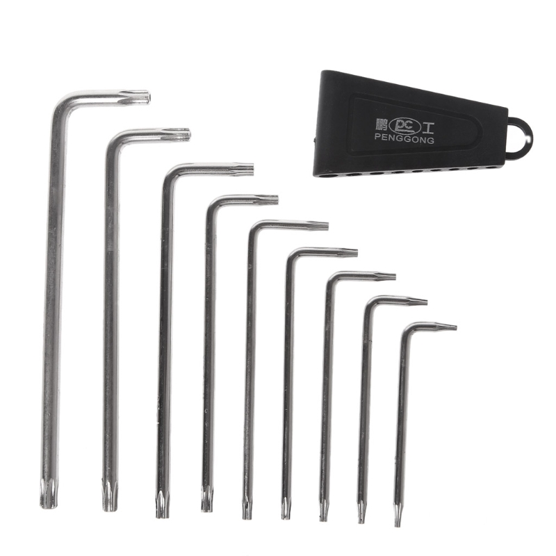 9 Pcs Multiple Models Hex Key Wrench Sets Torx L Shape Repair Tool ...