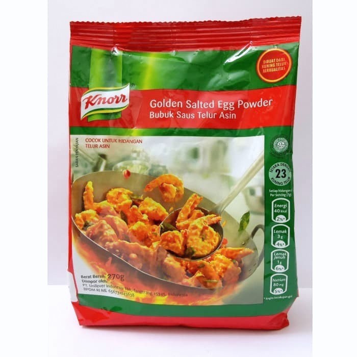 Knorr Salted Egg Sauce Powder 270gr – Golden Salted Egg Powder 270 gr ...