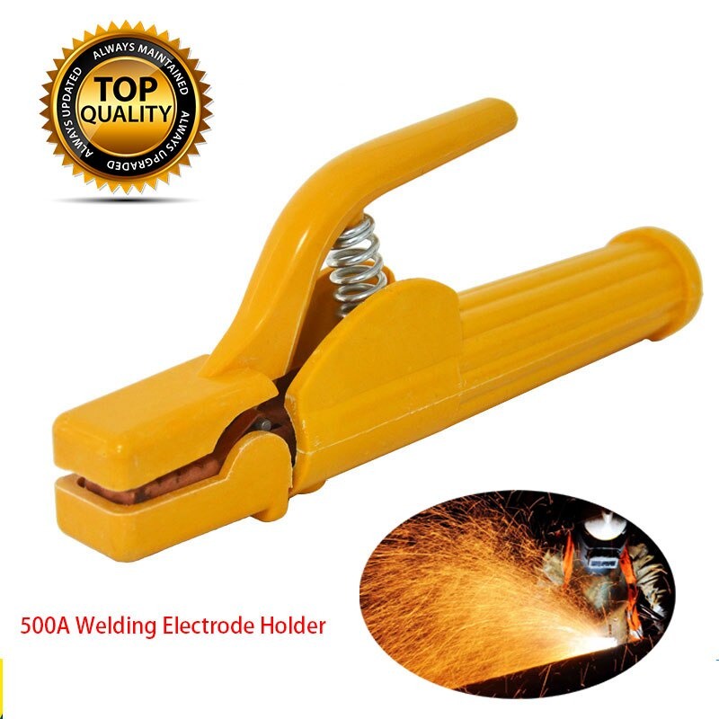 500A Electrode Holder Welder Clamp with Insulated Handle Fit for 10-20 ...