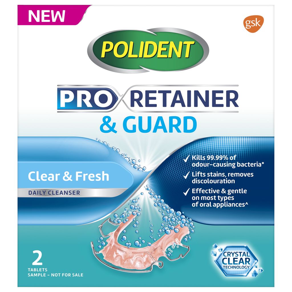 [GWP] Polident Pro Retainer And Guard Cleanser, 2 Tablets | Shopee ...