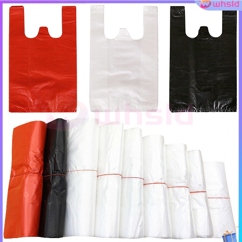 100pcs-200pcs Handle Garbage Bag Disposable Trash Bags | Waste Bin ...