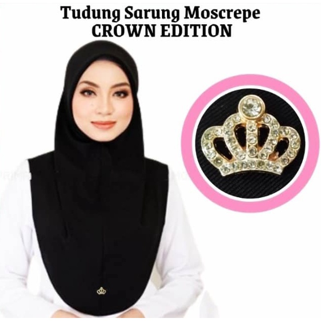 TUDUNG SARUNG CROWN PLAIN - Kosong -Terletak - Awning Scuba - Muslim ...