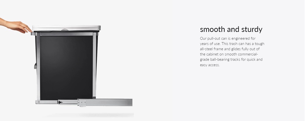 simplehuman 30L Under Counter Pull-Out Trash Bin | Shopee Singapore