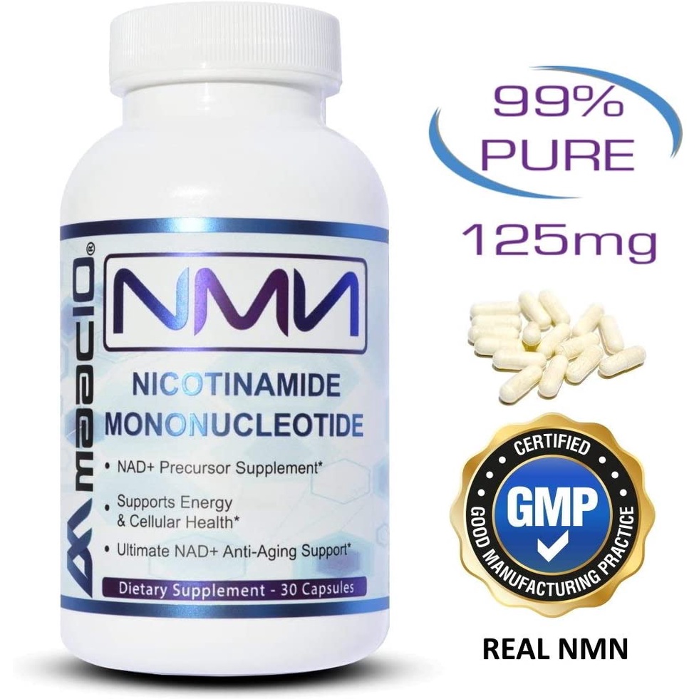 MAAC10 NMN Nicotinamide Mononucleotide Supplement (NMN 125mg Capsules). The Most Powerful NAD+ ...