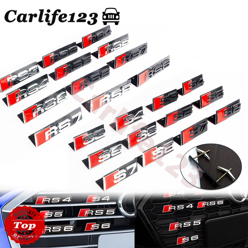 Audi Front Bumper Grille Emblem Badge Sticker w/ Screw For RS3 RS4 RS5 ...