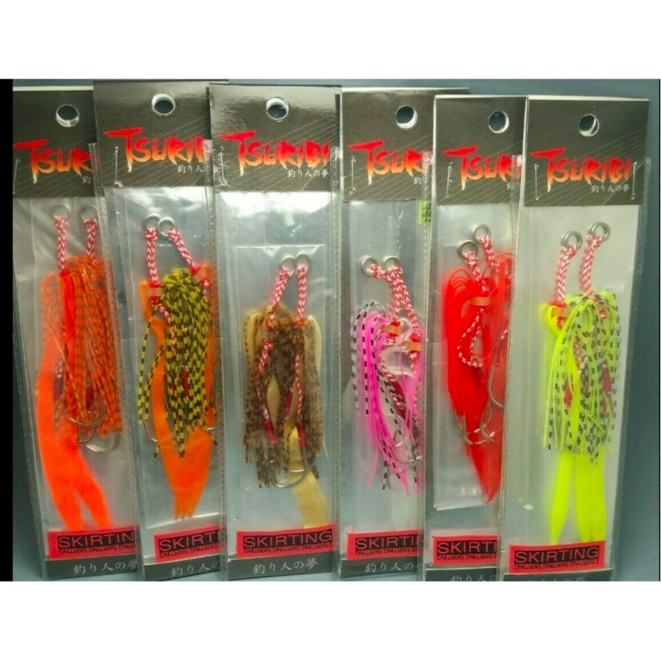 1pacl Tsuribi Madai Inchiku Replacement Tie Rubber Skirting Jig Octopus ...