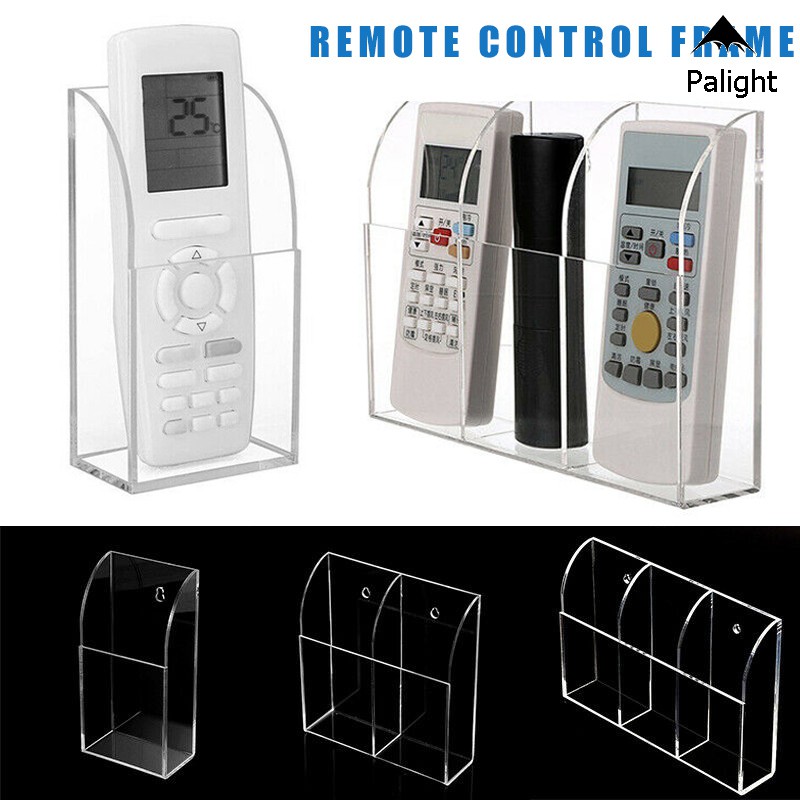 PA Acrylic TV Air Conditioner Remote Control Holder 1-3 Case Wall Mount ...