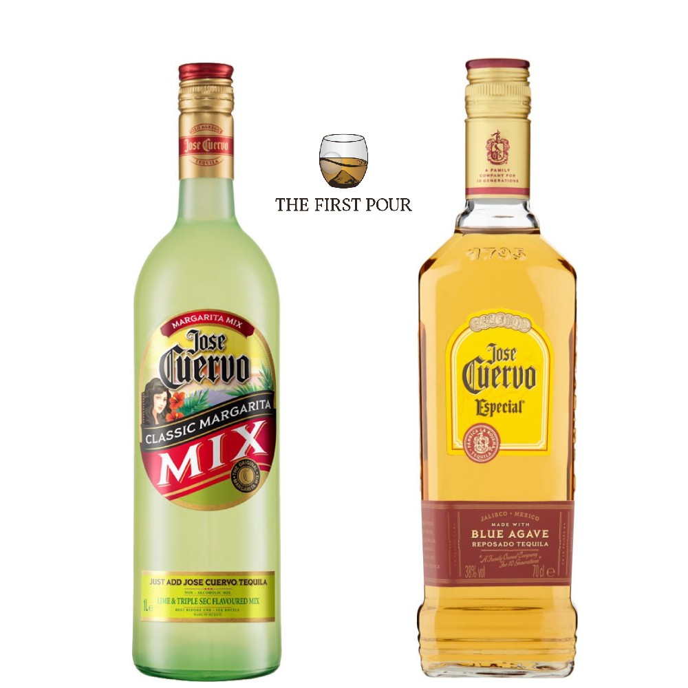 Jose Cuervo Especial Reposado Tequila 700 mL + 1000ml Margarita Mix ...