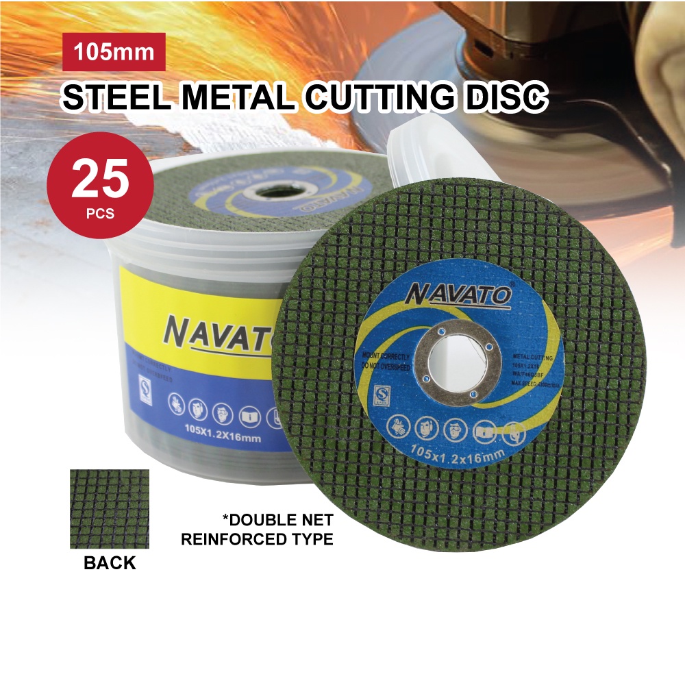 105mm 4 Inch Stainless Steel Metal Cutting Disc 25pcs Navato Angle ...