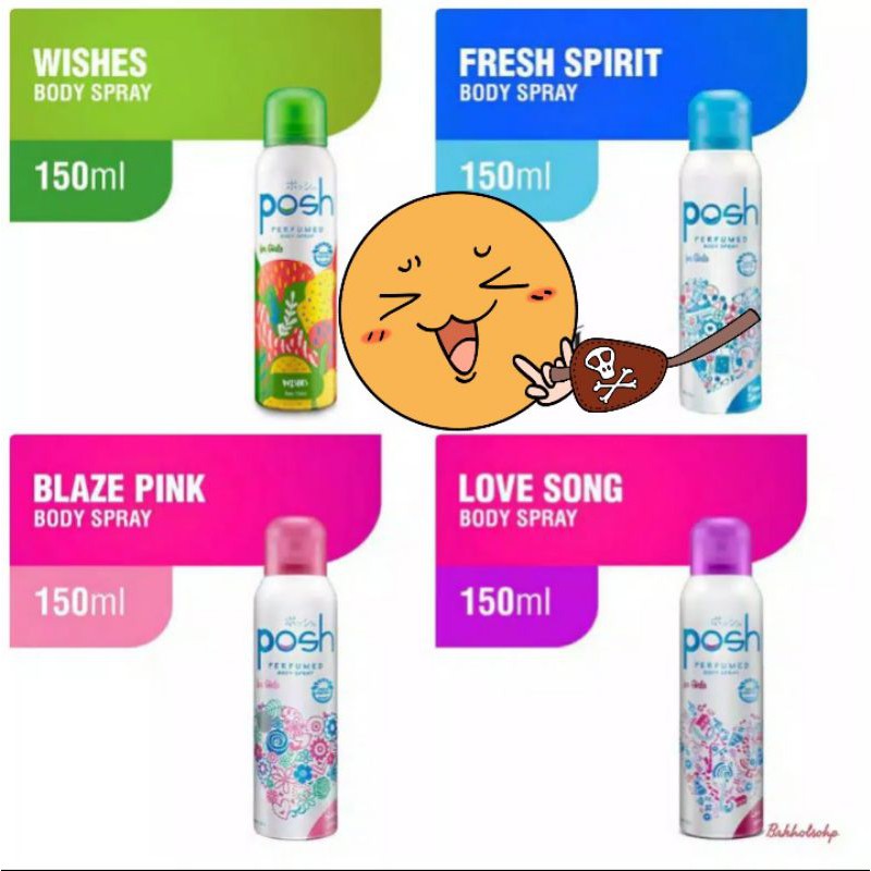 Posh BODY SPRAY WISHES Bottle 150ml | Shopee Singapore