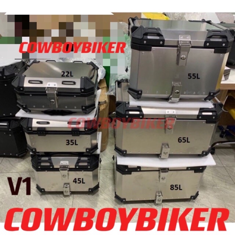 TOP BOX ALUMINIUM 2021 [V1] AND [X SERIES] 22L / 35L / 45L / 55L / 65L / 85L Superbike ...