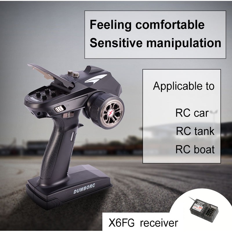 DUMBORC-X6 6CH 2.4G RC Radio Controller Transmitter with Mixed Mode ...