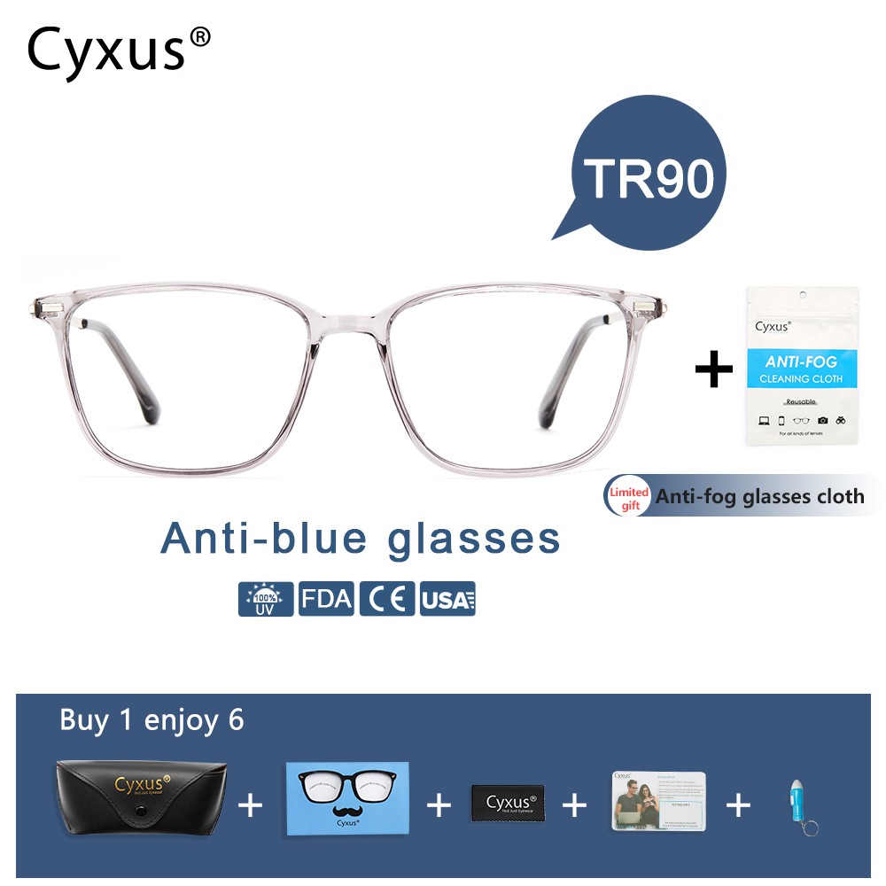 Cyxus Anti Blue Light Glasses for Men Women Anti-Blu-ray Computer ...