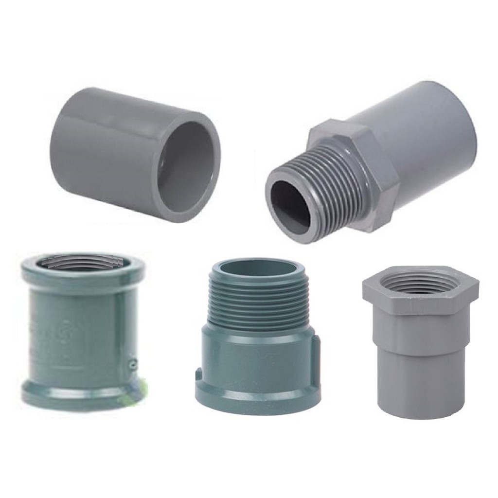 [HB4815] PVC Valve Socket Fitting 15mm ( 1/2” ) Slot PT Threaded End ...