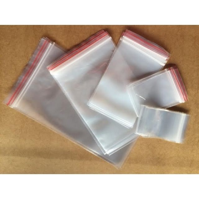 100G zip bag - red thread zipper bag of all sizes (SCROLL TO SEE SIZE ...