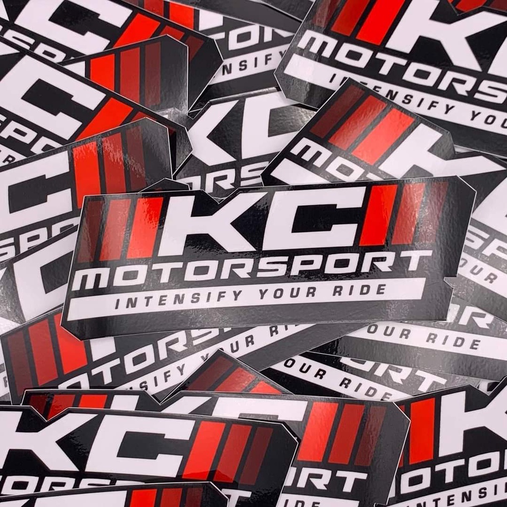 KC Motorsport Logo Stickers (Printed Glossy Laminated) | Shopee Singapore