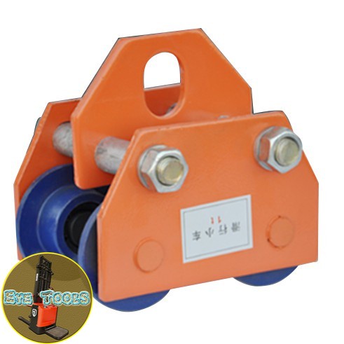 1T Two Shafting Gst GEARED Heavy Duty Manual Trolley With Wheel On I ...