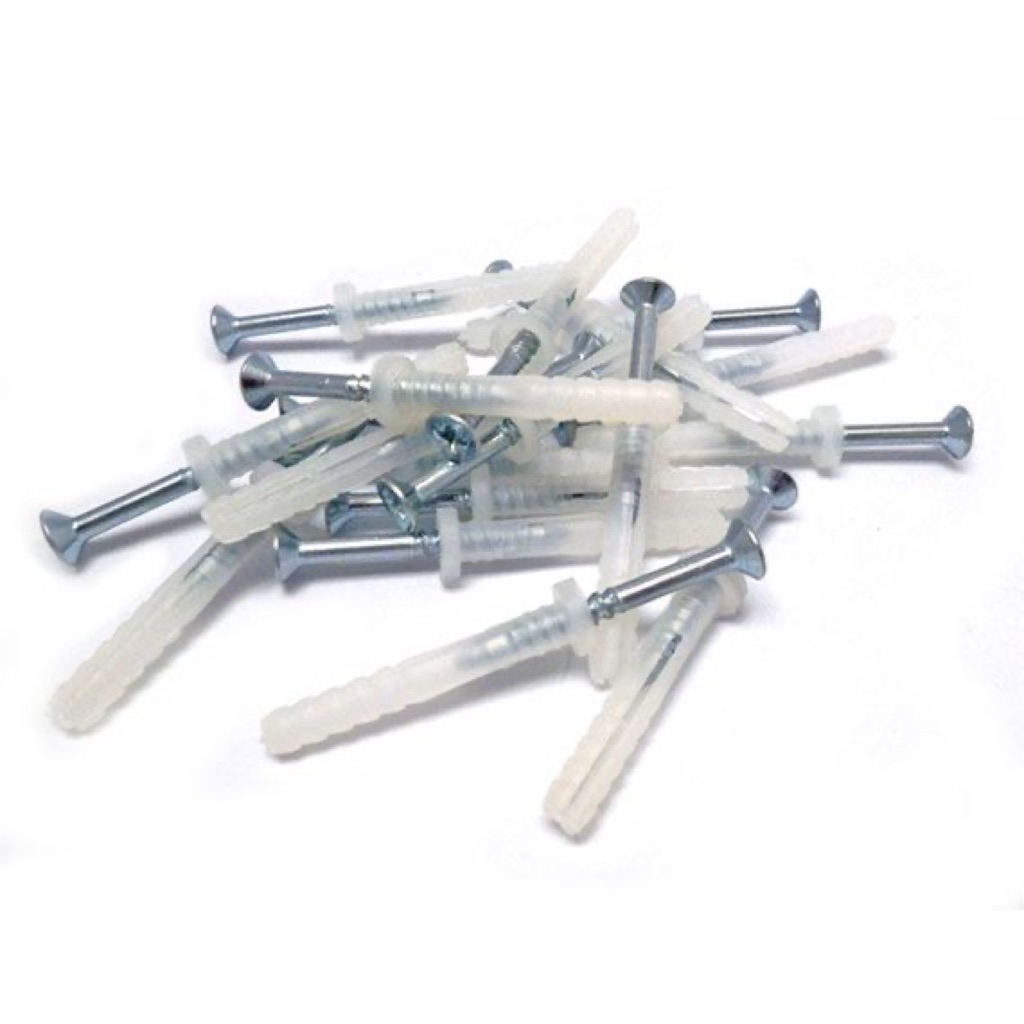 Nylon Fixer Wall Plugs with Screws | Shopee Singapore