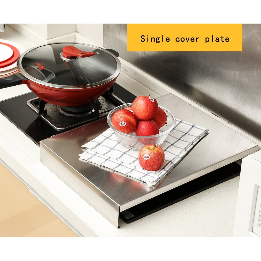 MULTI FUNCTIONAL STAINLESS STEEL KITCHEN COUNTER TOP COVER STOVE COVER ...
