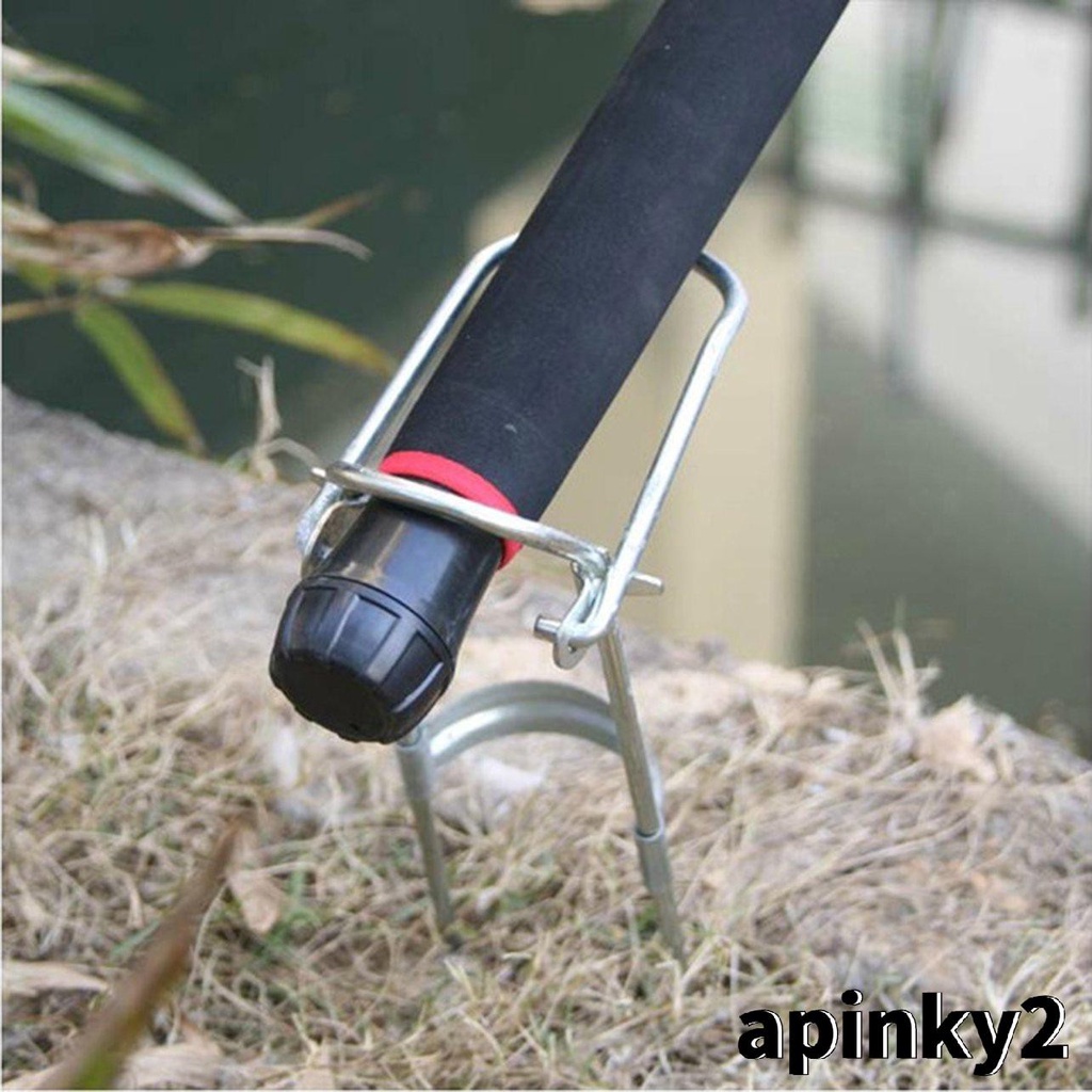Fishing Rod Bracket Ground Insert Simple Sea Throwing Holder Gear ...