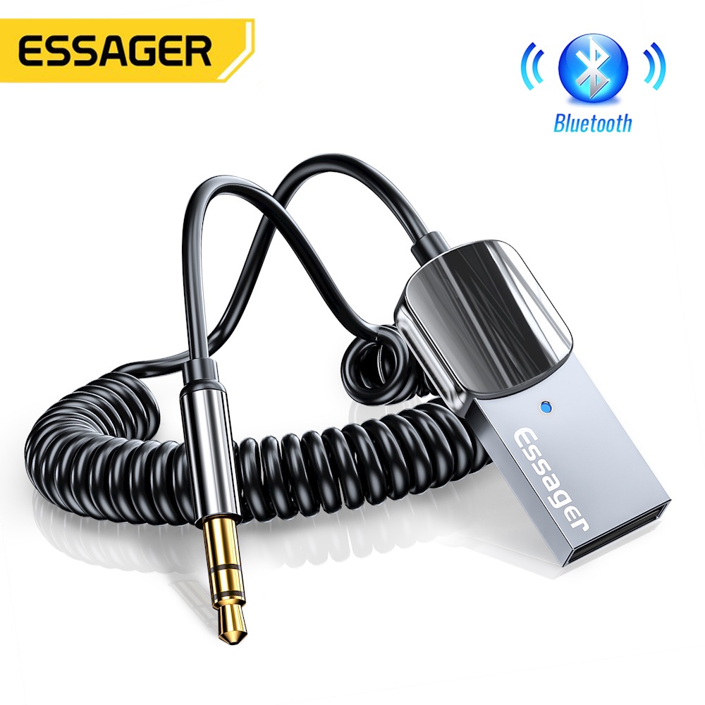 Essager bluetooth car audio receiver usb to aux car bluetooth adapter ...