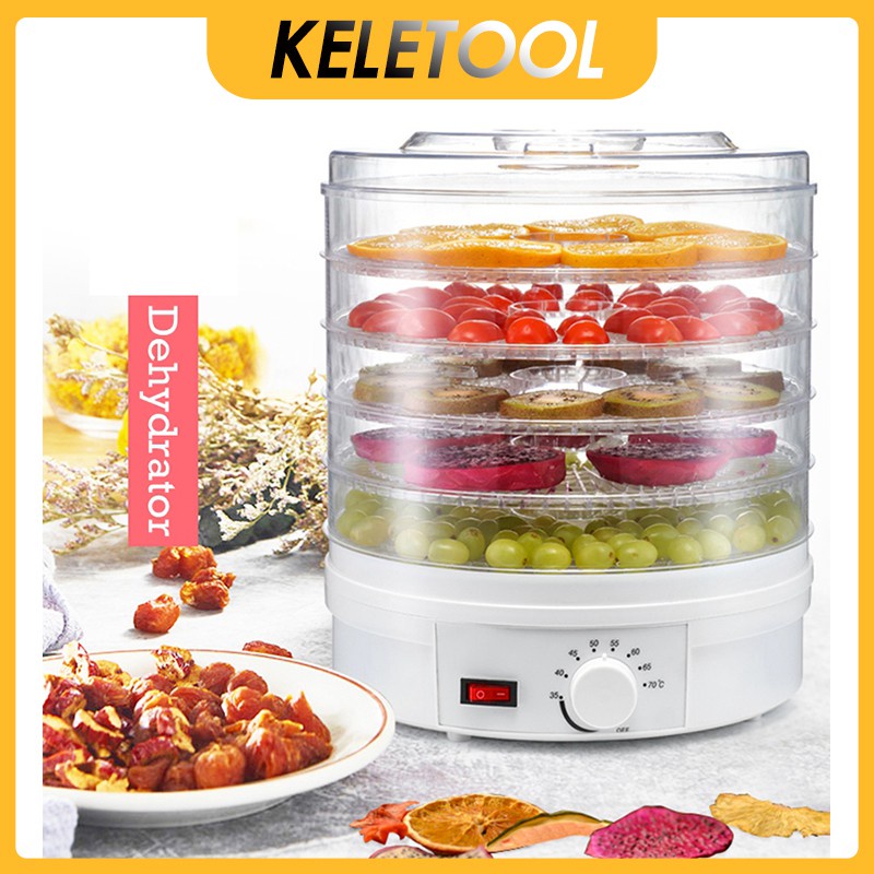 5 Layers Food Dehydrator Snacks Salad Dryer Fruit Vegetable Herb Meat ...